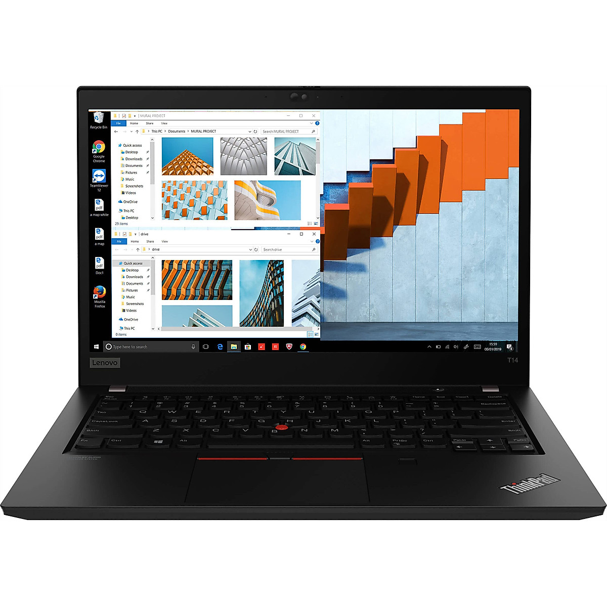 Lenovo ThinkPad T14 Business Laptop 14.0" FHD IPS Display (Intel i5-1135G7 4-Core, 40GB RAM, 1TB PCIe SSD, Intel Iris Xe, Backlit KYB, FP Reader, WiFi 6, BT 5.2, HD Webcam, Win 11 Pro) w/Hub