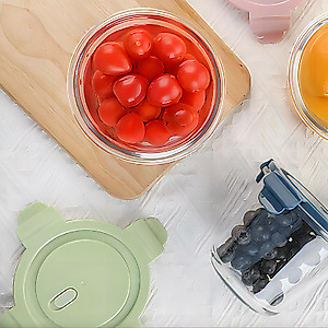 GREATLINK Glass Food Storage Containers with Lids - Glass Meal Prep Containers Reusable, Airtight Food Storage Containers Kitchen Pantry with Lids for Lunch, Bpa Free & Leak Proof