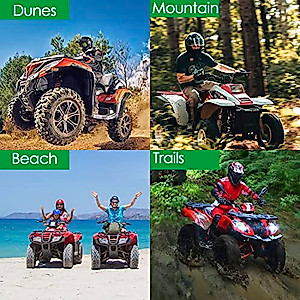 Waterpfoof ATV Cover, Heavy Duty Windproof, Protect 4 Wheelers from Snow Rain & Sun (Black, 102 inch)