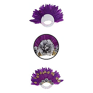 Veo's Fan African Custom Bride Wedding Feather Hand Fan DIY Handmade Lace Fans Luxury Dance Fan Hand Held Photo Props Party Wedding Favors -Feather Fans for Wedding