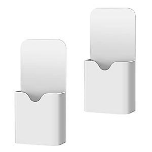 CASEBOT Magnetic Marker Holder, Pen Holder for Whiteboard or Fridge, Magnet Pencil Cup Storage Organizer for Office, Home, Locker and Metal Cabinets, 2 Pack, White