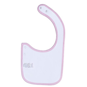 Maiwa 6 Pack Waterproof Cotton Baby Bibs for Girls Boys for Drooling Eating with Adjustable Snaps