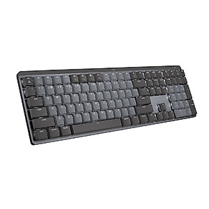 Logitech MX Mechanical Wireless Illuminated Performance Keyboard, Linear Switches, Backlit Keys, Bluetooth, USB-C, macOS, Windows, Linux, iOS, Android - With Free Adobe Creative Cloud Subscription