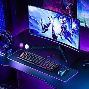 Redragon Mechanical Gaming Keyboard Wired, 11 Programmable Backlit Modes, Hot-Swappable Red Switch, Anti-Ghosting, Double-Shot PBT Keycaps, Light Up Keyboard for PC Mac