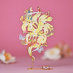 BLBMH Kitsune Cute Metal Bookmarks for Women Book Lovers Cool Anime Book Marks Unique Gifts Christmas Birthday -K4