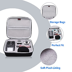 XANAD Hard Case for Zoom H6 Six-Track Portable Recorder. Fits Charger, Cable and Other Accessories