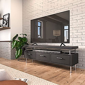 Richelieu Hardware 64217150170 5 15/16 in (150 mm) Round Furniture Leg with Levelling Glide, Stainless Steel