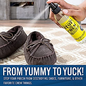 EBPP Stop The Chew 3X Strength Anti Chew Bitter Spray Deterrent for Dogs and Puppies - Alcohol-Free - Most Powerful Bitter Deterrent - 8 Ounce