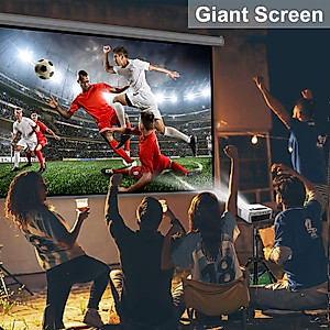 Artlii Enjoy3 4K Projector, Camping Projector, Support Dolby Audio, Wireless & Wired Mirroring, Home Theater Projector Compatible W/TV Stick, iOS, Android