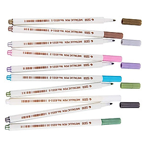 Vexko Scrapbook Bullet Journal Kit: 1 Scrapbook: [7X7 Inches] 20 Sheets, Hardcovers, Black Pages + Scrapbook Supplies: 5 Stencils, 10 Metallic Markers, 3 Sheets of Photo Corners | DIY Photo Album