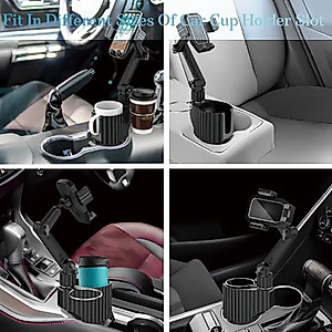 Cup Holder Phone Mount for Car,Adjustable Base with 360° Rotation Multifunctional Large Cup Phone Holder Adapter Long Arm,Compatible with SUV | Automobile |Truck | and All Smartphone