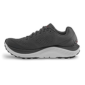 Topo Athletic Men's Lightweight Comfortable 5MM Drop Ultraventure 3 Trail Running Shoes, Athletic Shoes for Trail Running, Grey/Red, Size 14