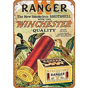 For 8 x 12 Metal Sign - Winchester Ranger Shotgun Shells - Vintage Decorative Tin Sign
