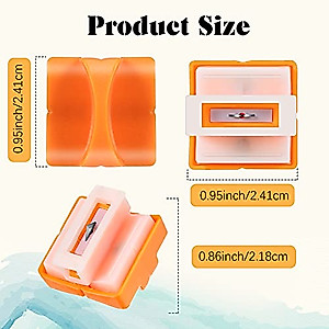 6 Pieces Paper Cutter Replacement Blades Paper Trimmer Blades Refill Craft Paper Cutting Replacement Blades for A4 Paper Cutter (Orange)