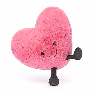 Jellycat Amuseables Pink Heart Stuffed Plush | Valentine's Day Gifts for Kids, Boys, Girls, Teens, Men and Women