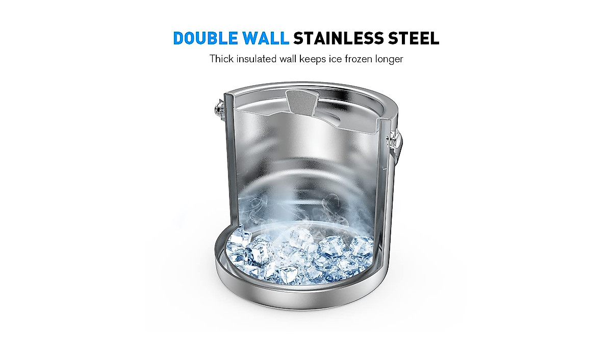 3L Stainless Steel Ice Bucket – Perfect for Parties