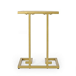 Christopher Knight Home Hickson END Table, Gold + Clear