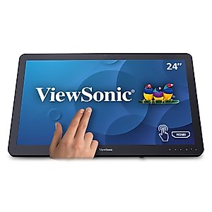 ViewSonic TD2430 24in 1080p 10-Point Multi Touch Screen Monitor HDMI, DisplayPort (Renewed)