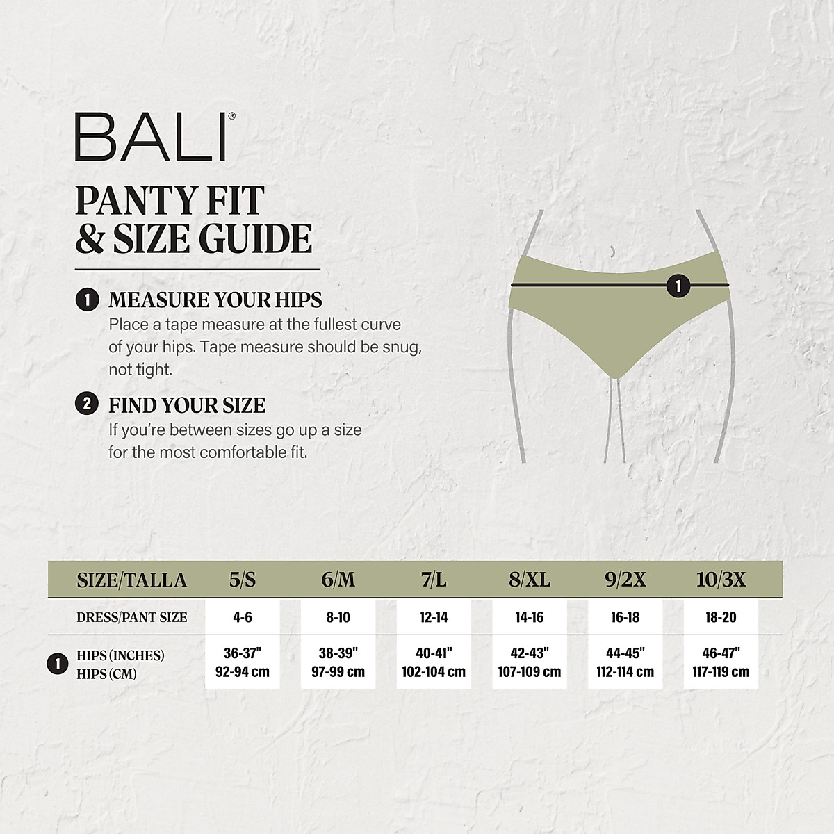 Bali Women's Beautifully Confident Light Leak & Period Protection Hi Cut, Black, 8