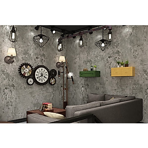 burgeliy Wall Paper Stick Pull and Stick Concrete Wallpaper Concrete Contact Paper for Walls Cement Wallpaper Peel and Stick Matte Self-Adhesive Vinyl Removable Wallpaper for Bedroom16 x118