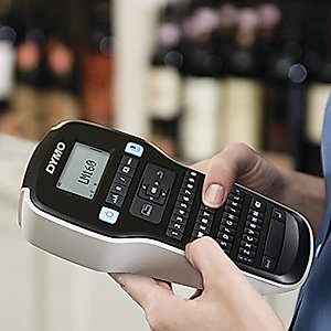 DYMO Label Maker with 3 D1 Label Tapes | LabelManager 160 Portable Label Maker, QWERTY Keyboard, One-Touch Smart Keys, Easy-to-Use, for Home & Office Organization