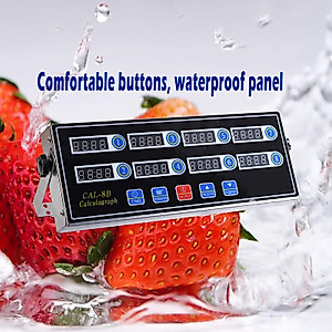 S2SQURE Restaurant Digital Kitchen Timer | 8-Channel | Led Loudly | 8-Group Food Timer | Independent Count Down | Stainless Steel | for Pizza Coffee Fast Food Fries Cooking