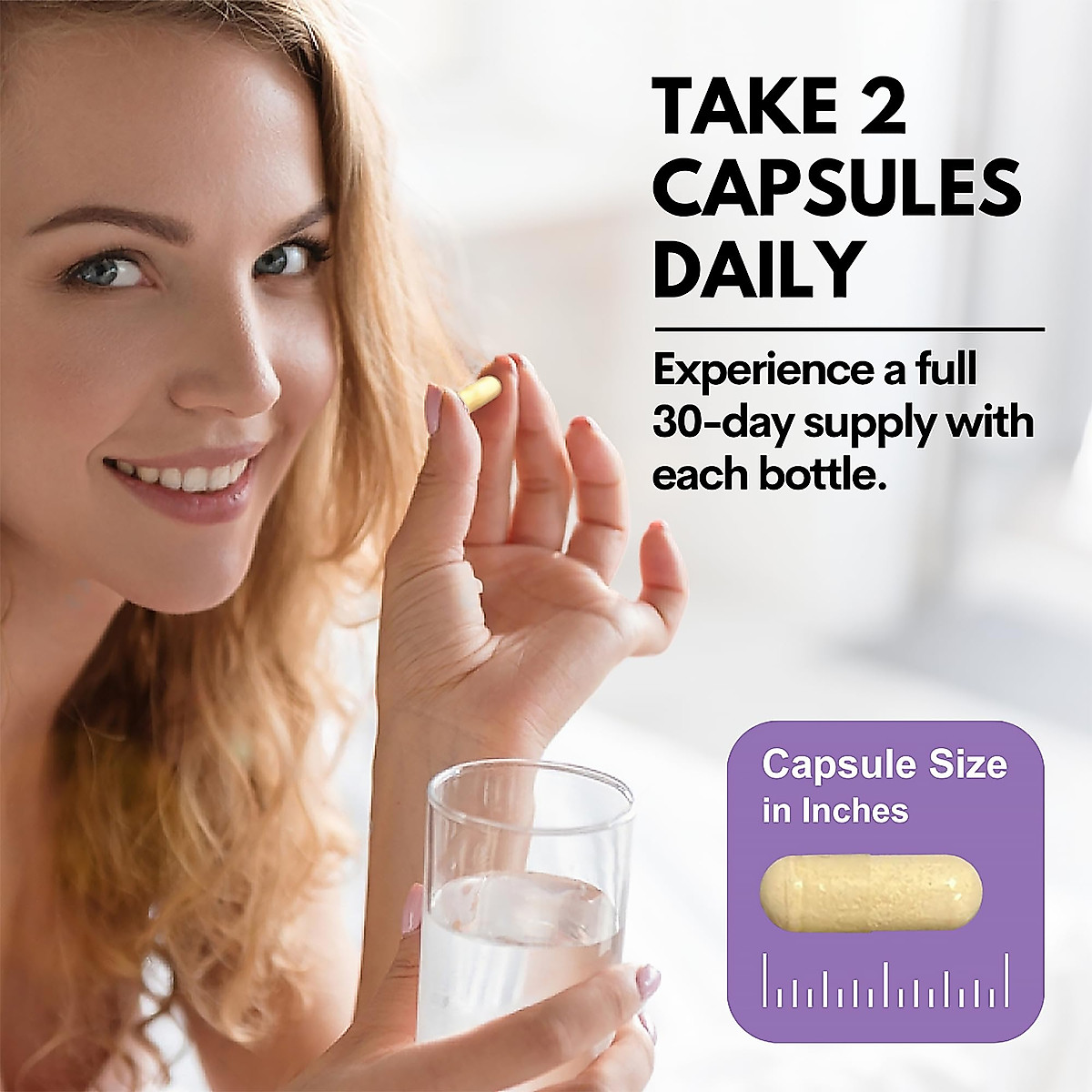 VITBOOST Biotin with Hyaluronic Acid, Collagen and Keratin – 25000 mcg Hair Growth Vitamins for Men and Women – Nails and Skin, USA Made - Third Party Tested, B1, B2, B3, B6, B7 Complex - 60 Capsules