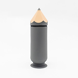 Pencil Case Silicone Pencil Box Pen Bag Holder for Desk, Stand Up Pen Case pencil Box Students Silicone Storage Bag(Environmentally friendly silicone) (grey)