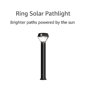 Ring Solar Pathlight - Outdoor Motion-Sensor Security Light, Black (Bridge required)