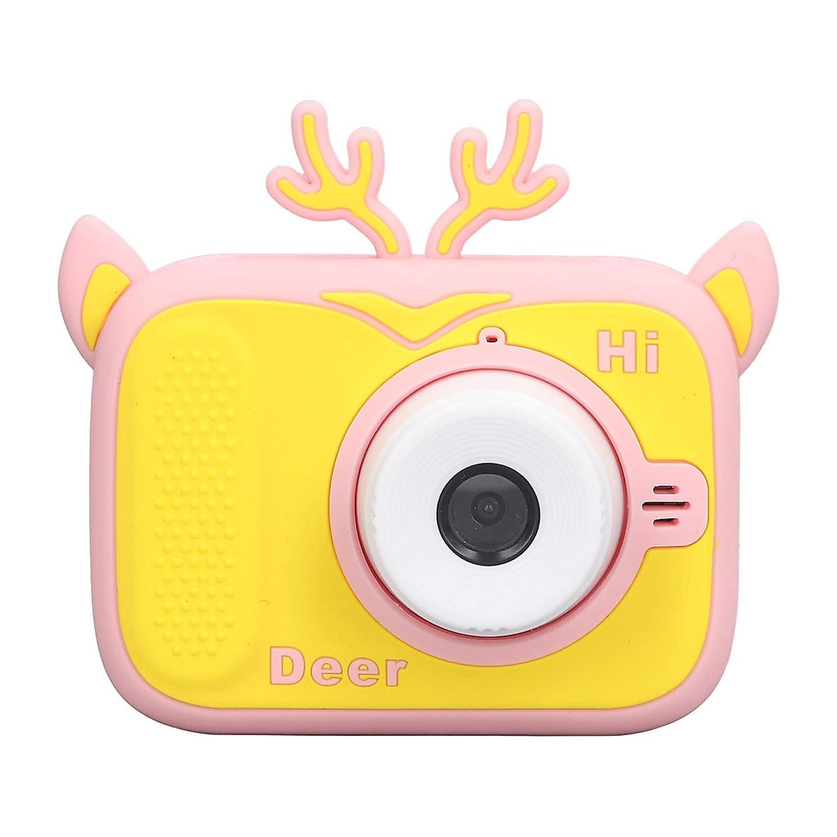 ANGGREK 20MP Kids Camera with 32G Memory Card & Card Reader, 1080P USB 2in Color Display, Children Digital Camera for Photos and Videos (Pink Yellow)