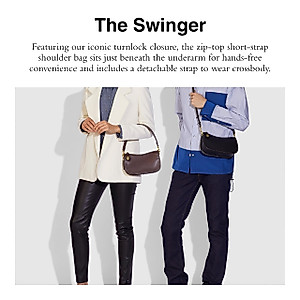 Coach The Coach Originals Glovetanned Leather Swinger, Black, One Size