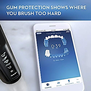 Oral-B GENIUS X Electric Toothbrush with 3 Oral-B Replacement Brush Heads and Toothbrush Case, Black