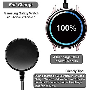 Charger for Samsung Galaxy Watch 4/Galaxy Watch 3/Galaxy Watch Active 2, Replacement Charging Cable for Galaxy Watch 6/5/4/3/Active 2 Smart Watch