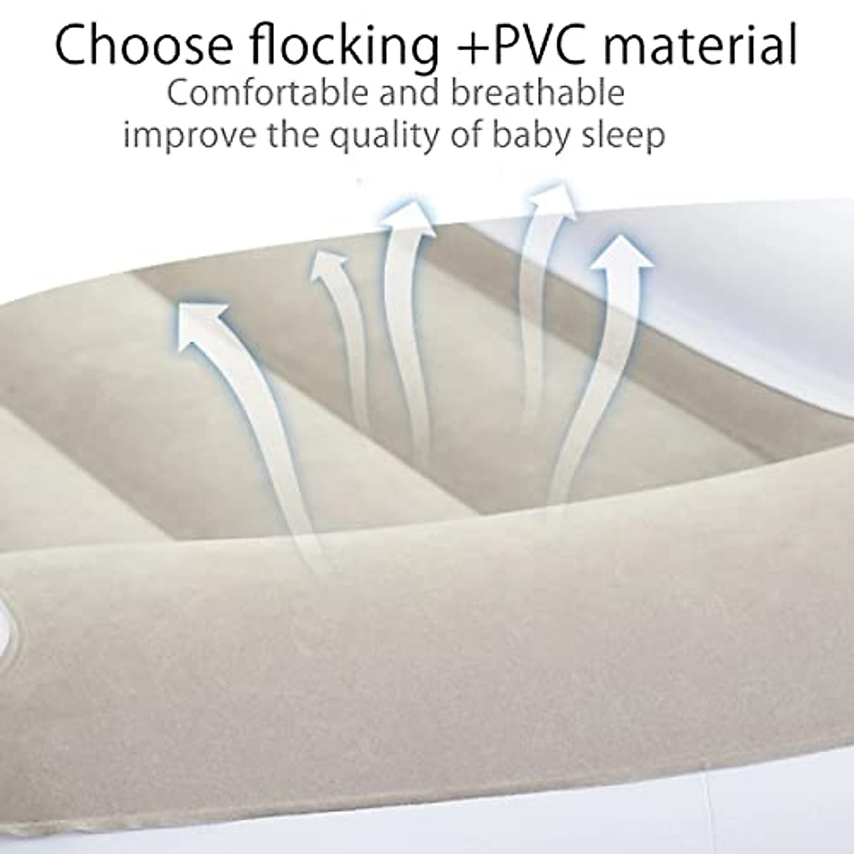 HYMIC Inflatable Airplane Car Bed for Toddler, Baby Travel Plane Bed with Hand Pump,Fly Traval Kids Bed Fits Most Airplane Seats, Car Seat for Convenient Toddler Travel, Safe to Use Child Sleeper Bed