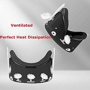 2 VR Shell Front Face Protector Cover, VR Headset Protective Skin, Anti Scratch, Anti Dust, Anti Shock, Front Lace Cover Protects Glasses and All Ports(Blue)