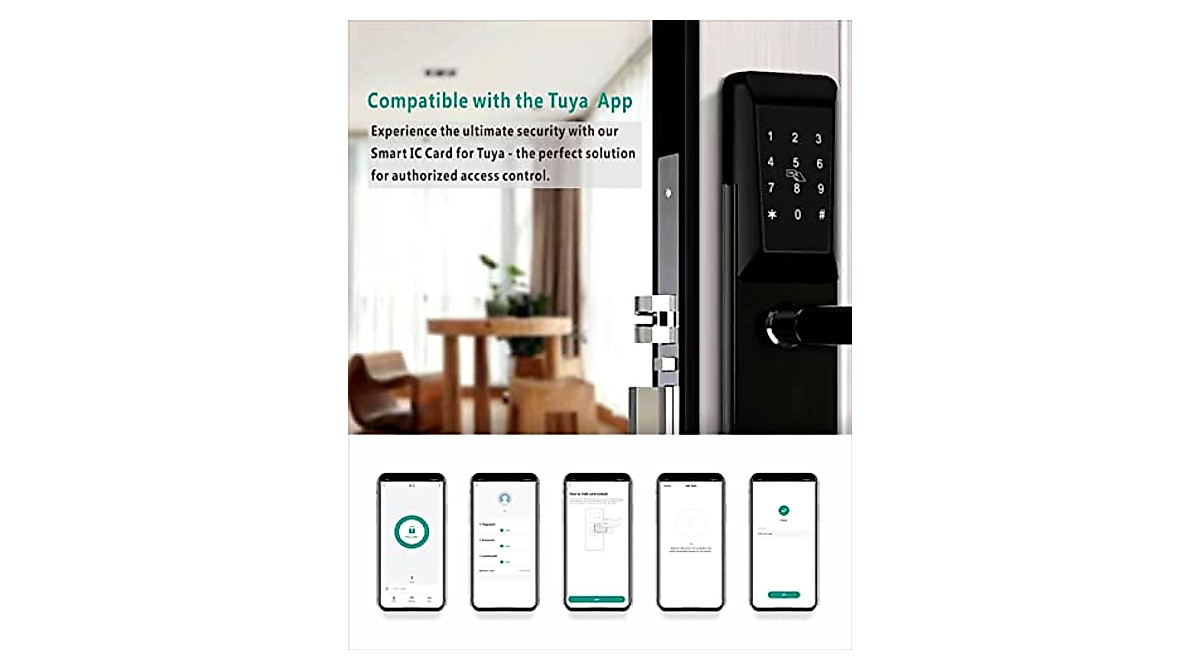 Smart IC Card Fob Lock - 8 Pack RFID Access