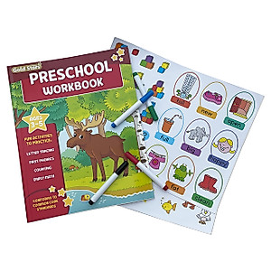 Parragon Preschool Big Activity Box Ages 3-5 Learning Toy: Learn to Write, Letter & Number Tracing, Math, & More. Box with Wipe Clean Boards, Workbook, Flash Cards, Reusable Stickers & More