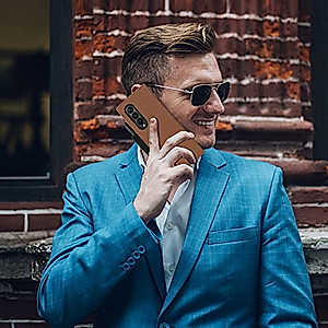 Vitodo for Galaxy Z Fold 3 Case with S Pen Holder, Magnetic Detachable Genuine Leather Wallet Phone Case 2 Card Solt with 2 Stylus Storage Protection Flip Case for Samsung Galaxy Z Fold 3 5g (Brown)