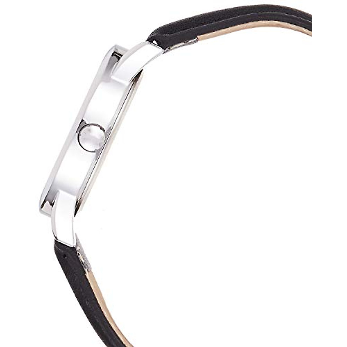 Timex Men's Easy Reader Bold 43mm Watch – Silver-Tone Case White Dial with Black Leather Strap