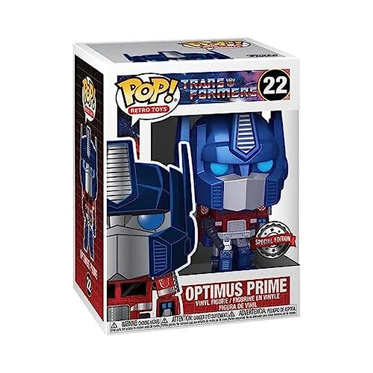 Funko Pop! Retro Toys: Transformers - Metallic Optimus Prime Amazon Exclusive
