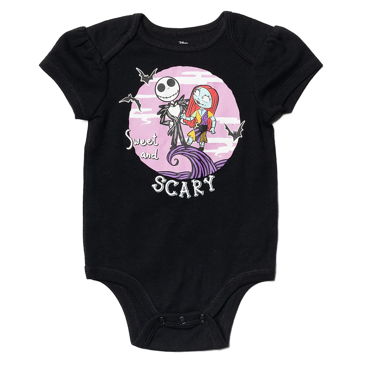 Disney Nightmare Before Christmas Jack Skellington Sally Newborn Baby Boy or Girl 3 Piece Outfit Set 3-6 Months