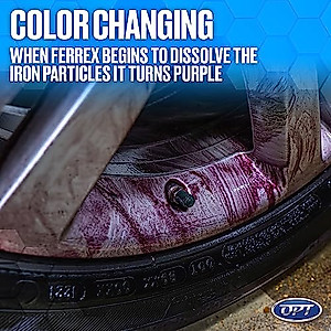 Optimum FerreX Iron Remover - 17 oz., Multi-Use Car Detailing Spray Acts as a Tar Remover and Car Wheel Cleaner, Safe for Use on Cars, RV's, Motorcycles, and Boats