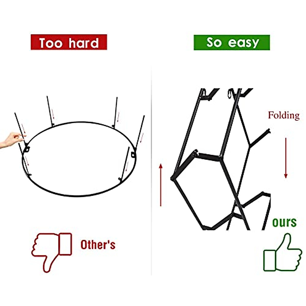 RiteSune Geometric Diamond Wall Shelves, 3 Tier Hanging Floating Display Shelf Decor for Bedroom Living Room Office, 24"X23.5"X6"