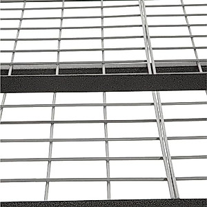 Muscle Rack, Steel Storage Ceiling Rack with Wire Deck 47 in. W x 28 in. H x 47 in. in Silver Vein