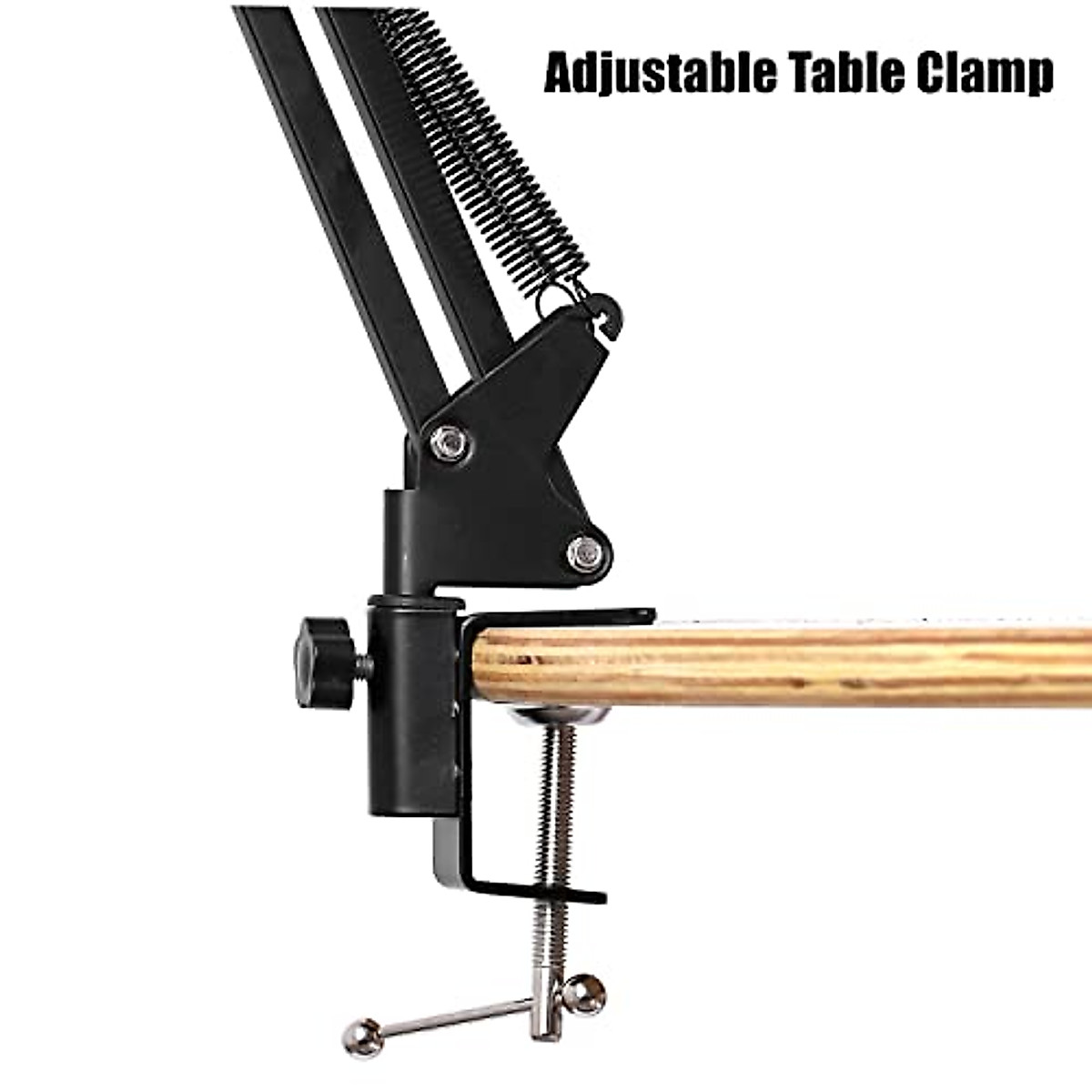 WANBY Overhead Phone Stand Articulating Arm Table Stand Mount Flexible 360° Rotation Cell Phone Clip Holder for All Smart Phone Microphone