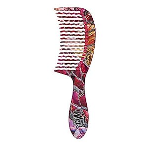 Wet Brush Hair Comb Detangler Wide Tooth Comb for All Hair Types (Pink Slate) (0620WMAGICP)