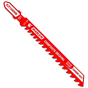 Diablo by Freud Diablo DJT144DHM 4 in. 5/7 TPI Carbide T-Shank Jig Saw Blade for Composite Decking