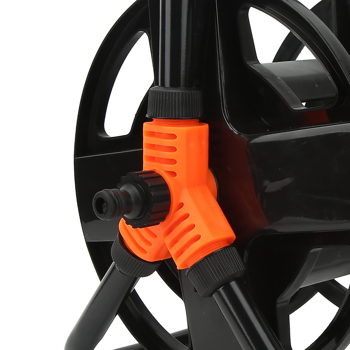 Garden Hose Holder Water Hose Holder Sturdy Garden Hose Reel Holds 150ft Hose standing Hose Stand Hose Hanger Hose Storage for Outside Yard Lawn, Black