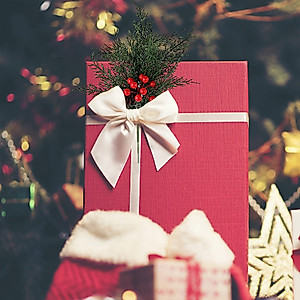 HYLYING 10 PCS Artificial Pine Branches Faux Cedar Sprigs with Pinecones Branch Fake Greenery Pine Picks for Christmas Holiday Winter Home Garden Decor, A1