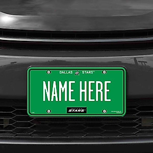 Rico Industries NHL Hockey Dallas Stars Personalized Metal Auto Tag 8.5" x 11" - Great for Truck/Car/SUV